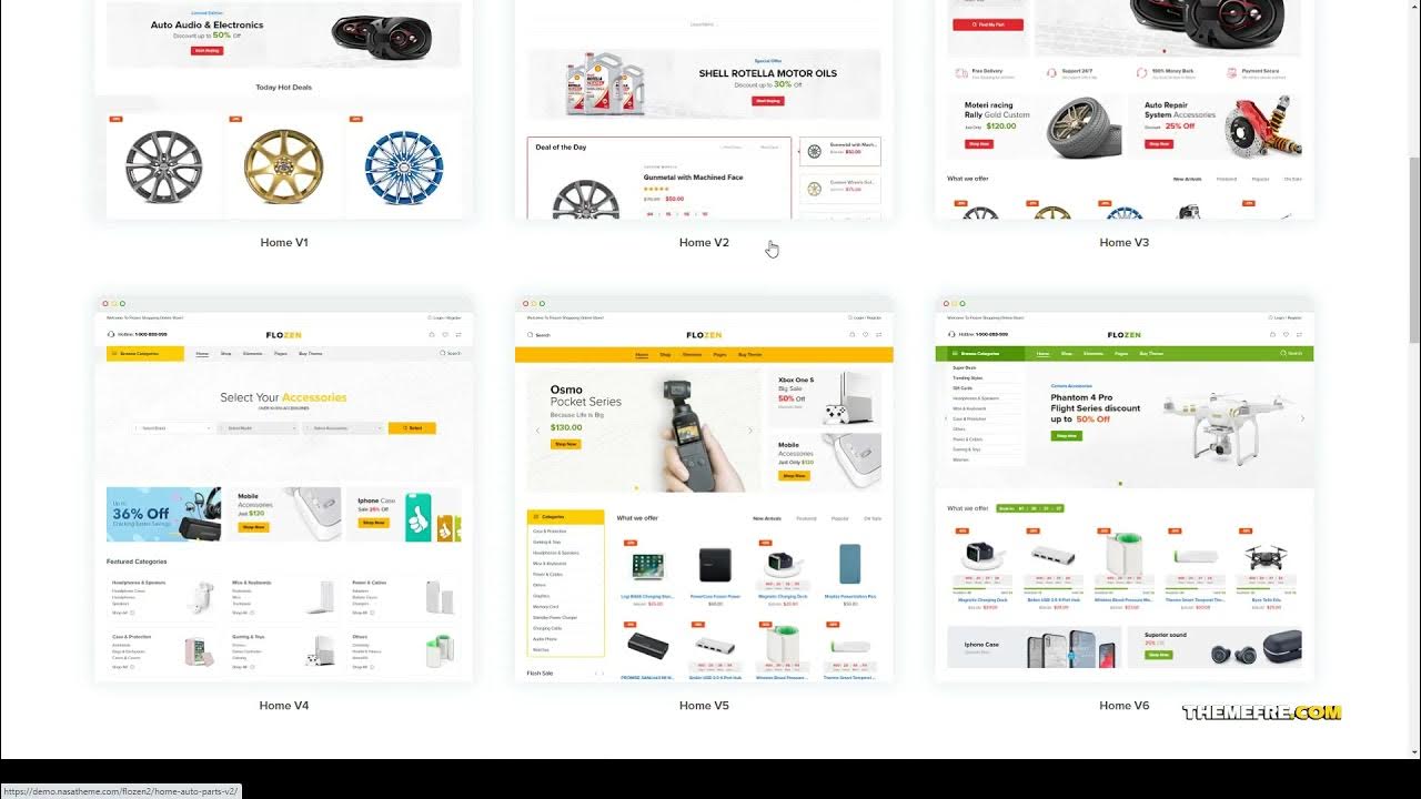 Flozen - WooCommerce AJAX WordPress RTL Theme gift electronics Website Builder - YouTube
