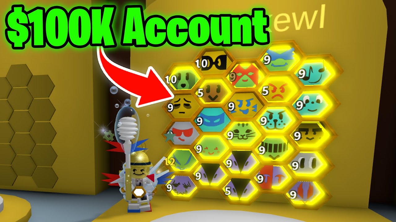 The MOST Expensive Bee Swarm Simulator Account.. ($100,000) - YouTube