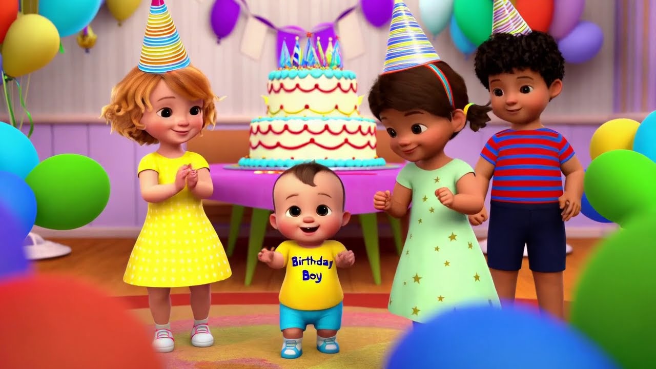 Hip, Hooray! It’s Your Birthday! | Fun Kids Birthday Song 🎂 | Dance ...