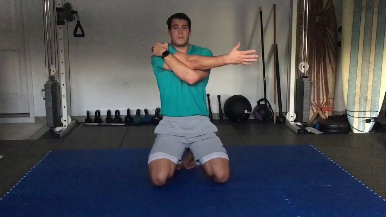 Passive to Active Shoulder Stretch - YouTube