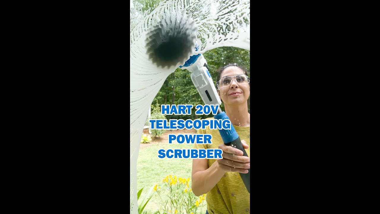 HART 20V Telescoping Scrubber - YouTube