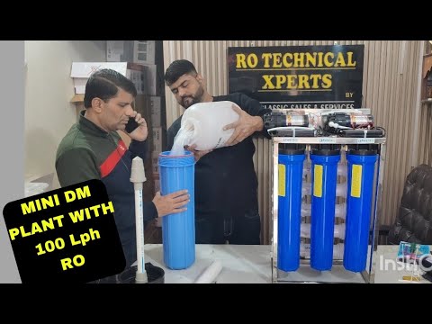 Mini DM Plant With 100 lph RO#watersoftner#50lohro#25lohro#roplant# ...