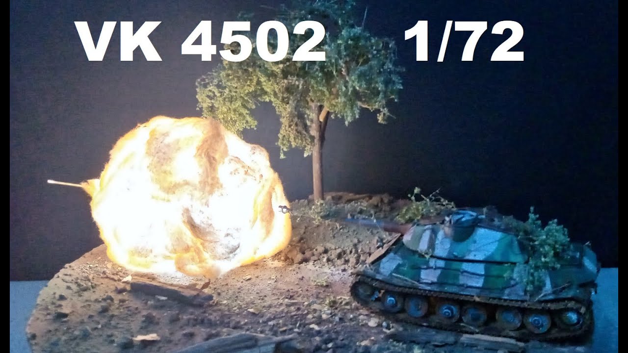 RARE VK 4502 (P) VORNE FIRING, DIORAMA 1/72, Modelo 3D - YouTube