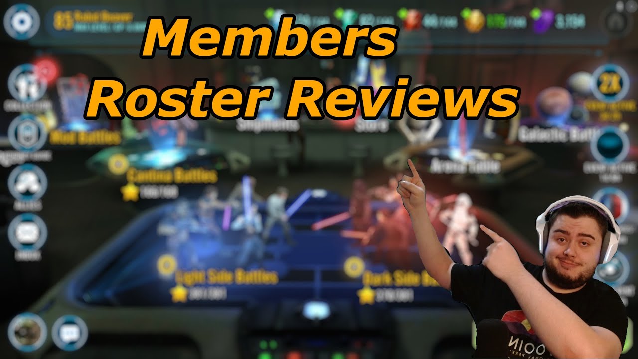Our First Members Roster Review Stream! - YouTube