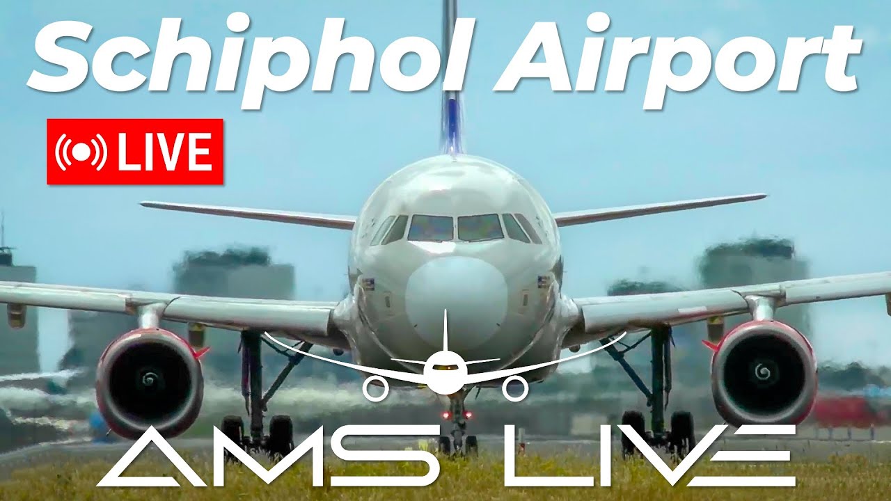 🔴 LIVE: Epic Plane Spool-Ups & Up Close Takeoffs at Schiphol's ...