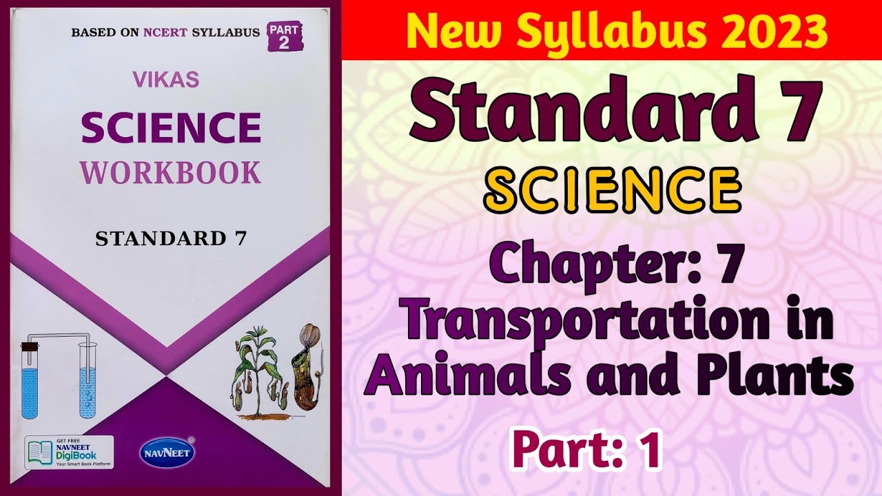 Std-7 Science | Chapter: 7 Transportation in Animals and Plants | Part ...