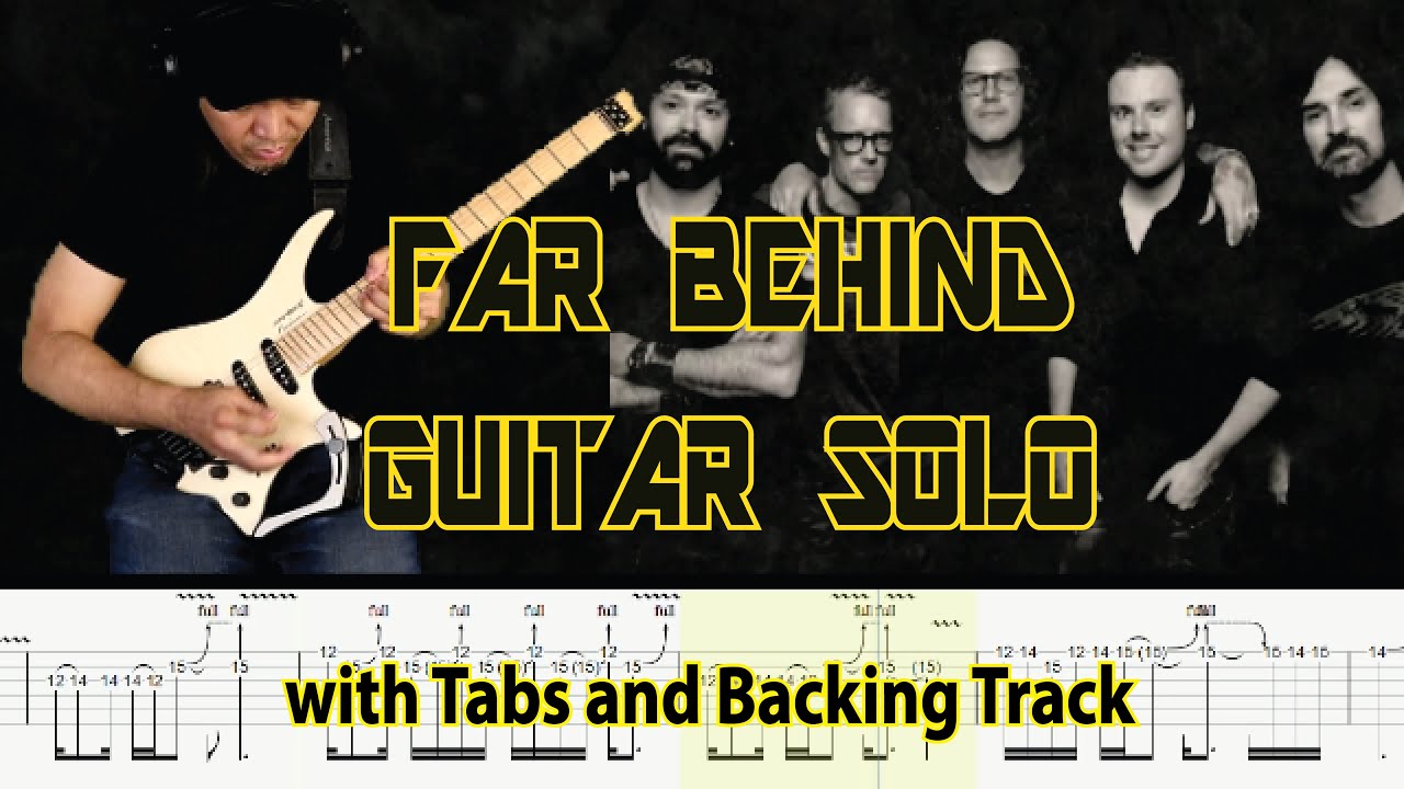 Candlebox FAR BEHIND Guitar Solo with Tabs and Backing Track by Alvin ...