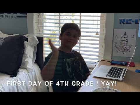 FIRST DAY OF SCHOOL! VIRTUAL SCHOOL. sch supplies