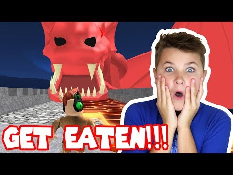 GET EATEN BY DRAGON!! / ROBLOX