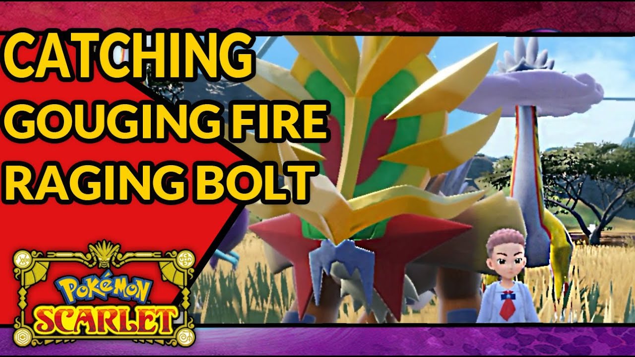 Catching GOUGING FIRE and RAGING BOLT!! Pokemon Scarlet and Violet The ...