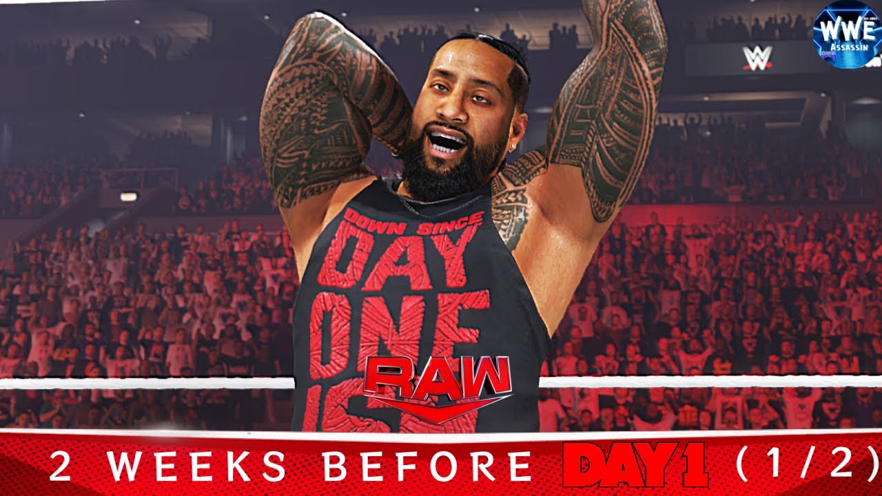 WWE 2k24 MONDAY NIGHT RAW; 2 WEEKS BEFORE DAY 1 (1/2) - YouTube