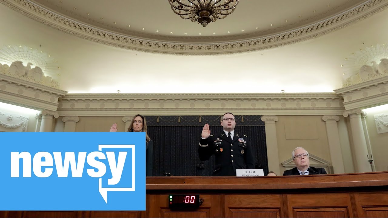 Williams, Vindman testify in impeachment probe - YouTube