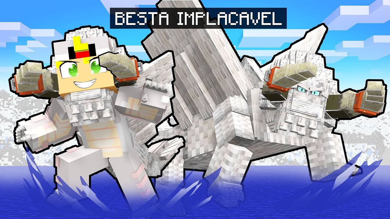 JOGANDO como BESTA IMPLACÁVEL no Minecraft! *Dragão Alfa* - YouTube