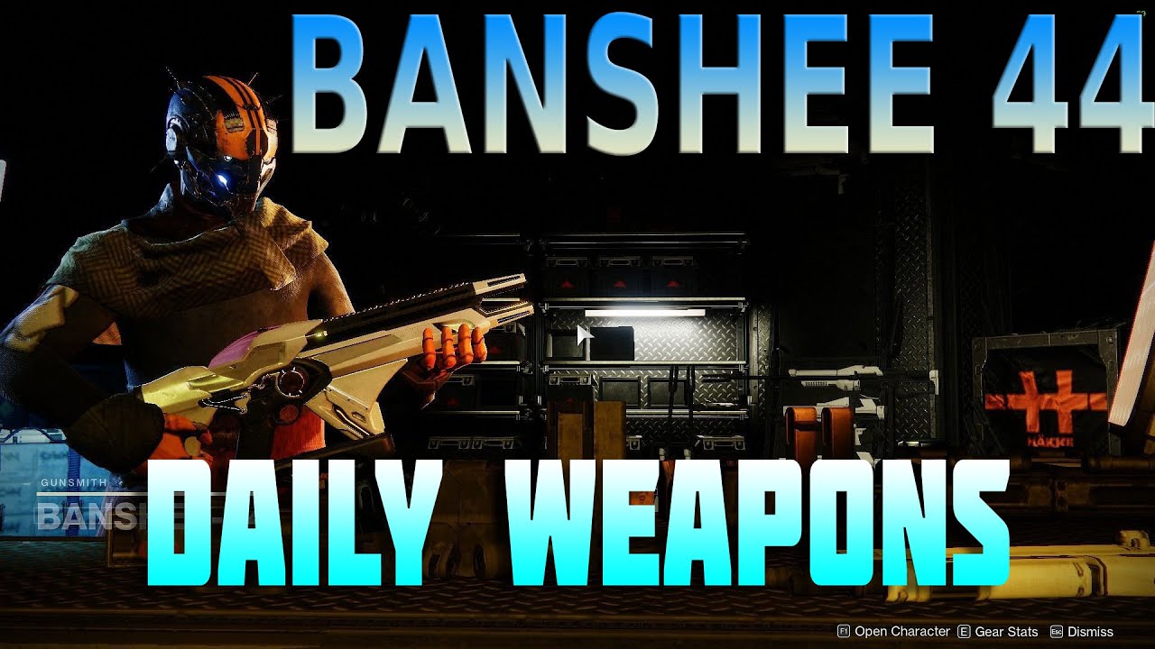 Destiny 2 Banshee 44 Daily Weapons | Grab Today Before Daily Reset ...
