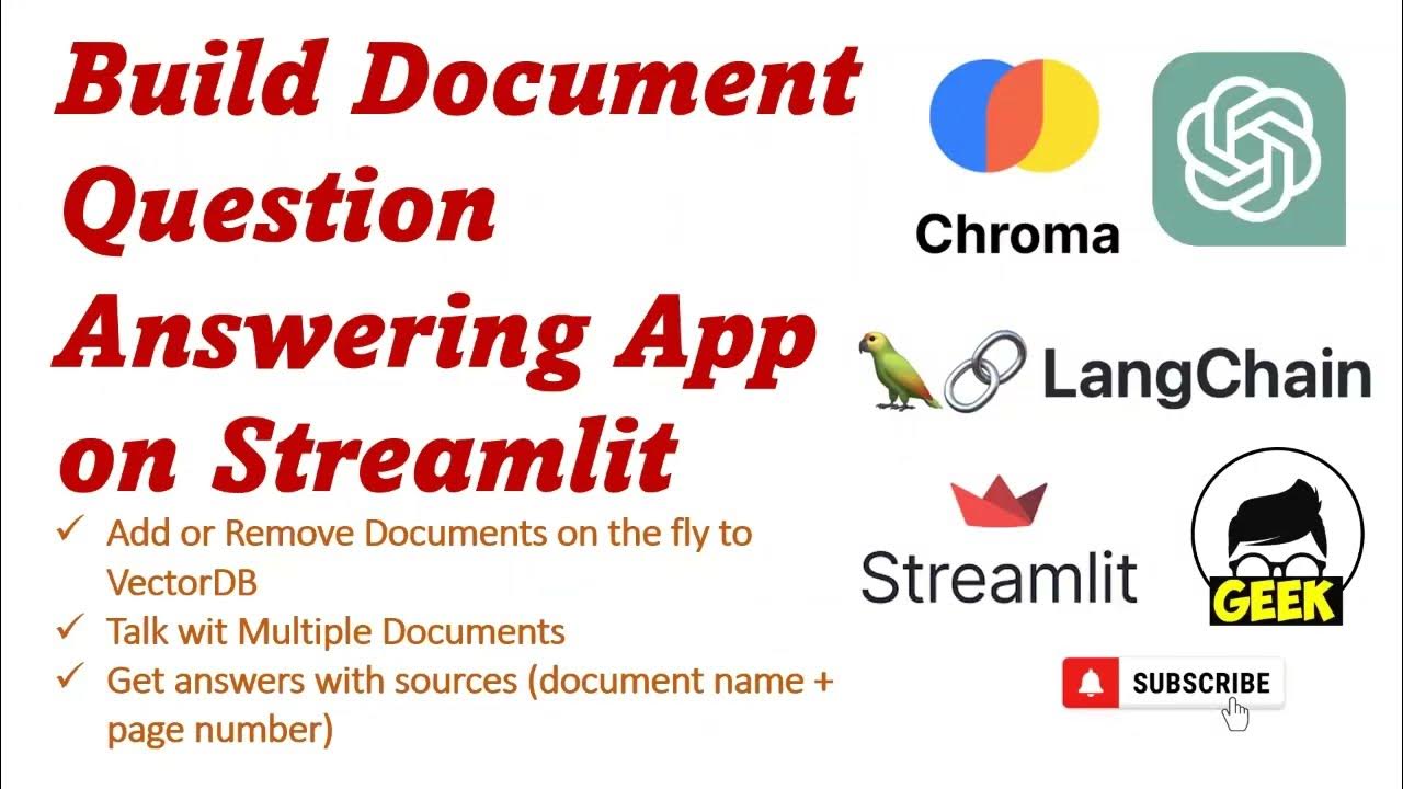Build Streamlit App For Multi Document Qna Streamlit Langchain Chromadb Openai Youtube