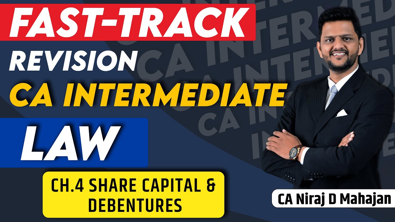 CA CMA Inter LAW Fast-track Chp 4 Lec 4 by CA NIRAJ D MAHAJAN - YouTube