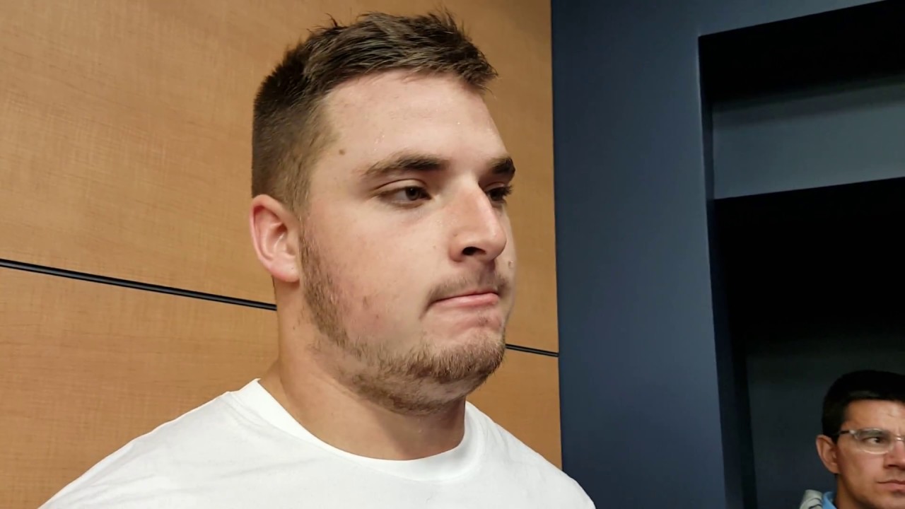 Michigan LT Mason Cole on 14-10 loss to Michigan State - YouTube