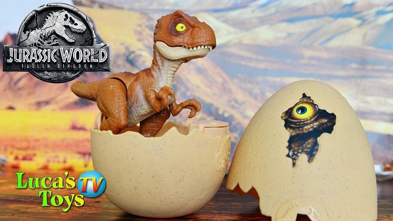 Jurassic World Hatch N Play Dino T Rex Egg / Baby T-Rex hatching from ...