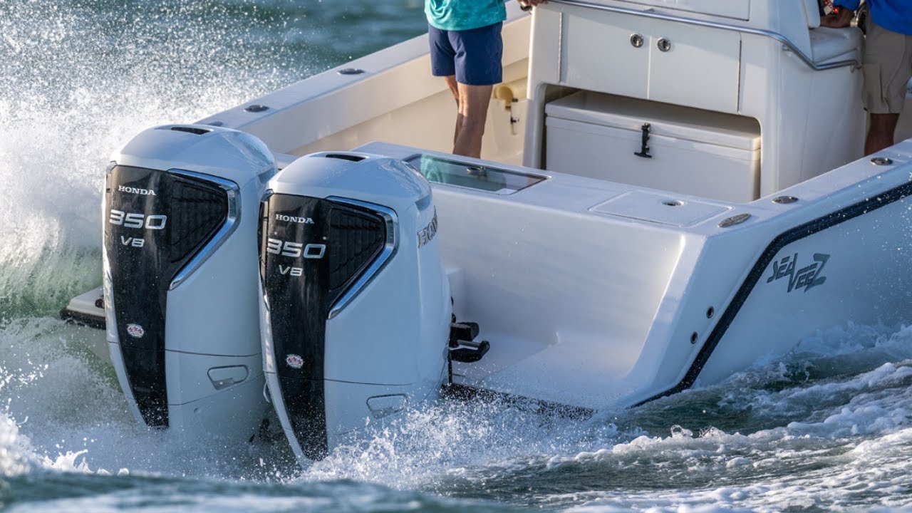 New Honda BF300 V8 Outboard Marine Engine | Technical Specifications - YouTube