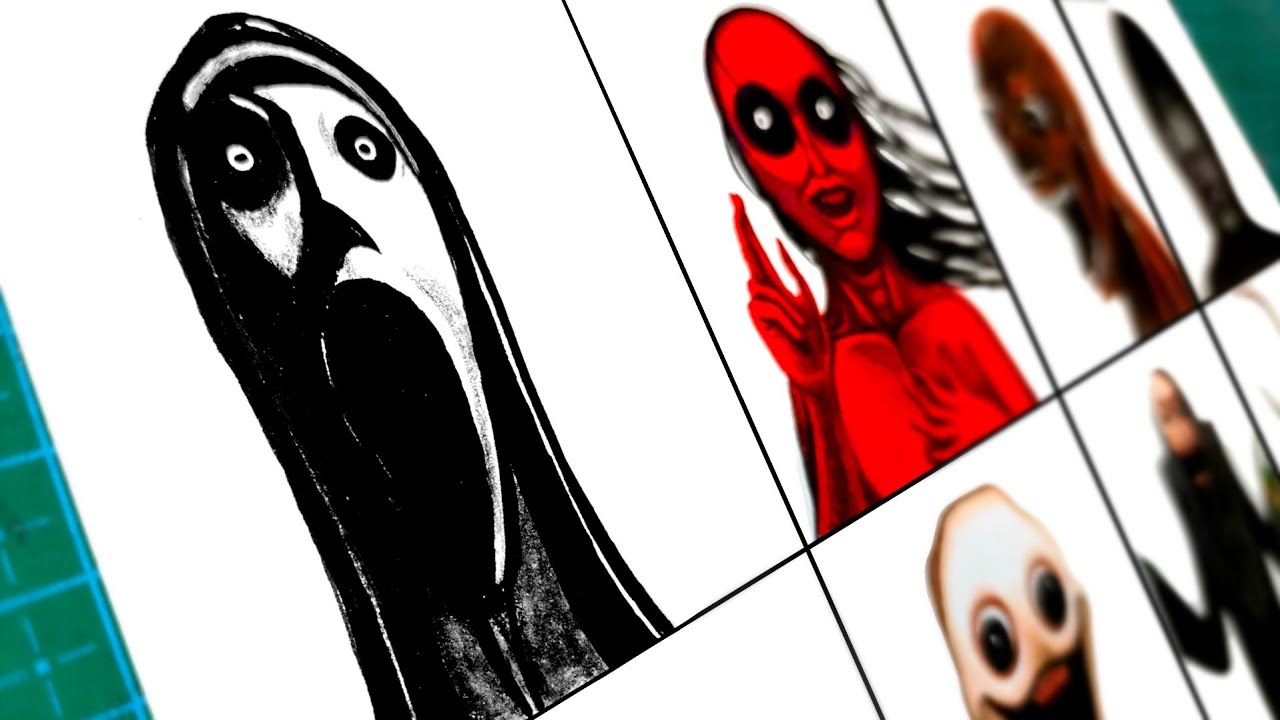 Drawing 8 DISTURBING Analog Horror Characters | Size Comparison - YouTube