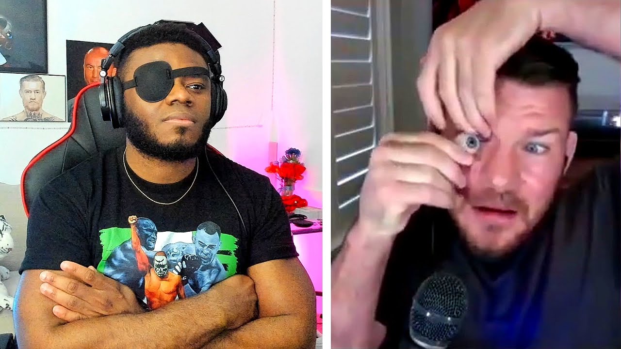 Using Michael Bisping While Wearing An Eye Patch!! - YouTube