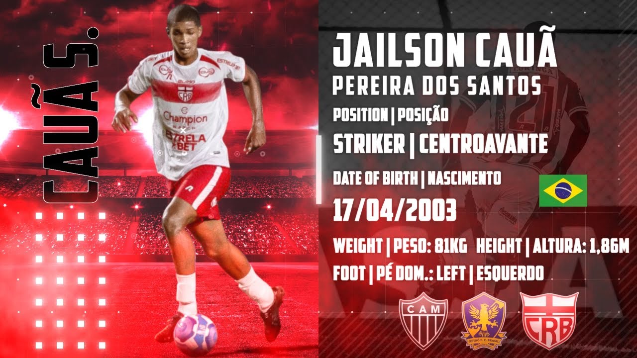 Cauã Santos ⚽ Striker Centroavante ⚽ Highlights 2024 Youtube