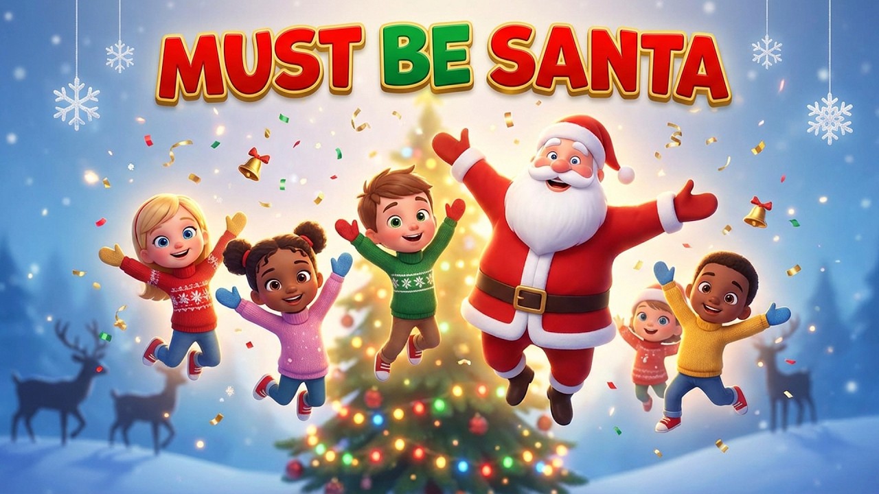 Must Be Santa 🎅 | Fun Christmas Song for Kids | Santa Dance & Jingle ...