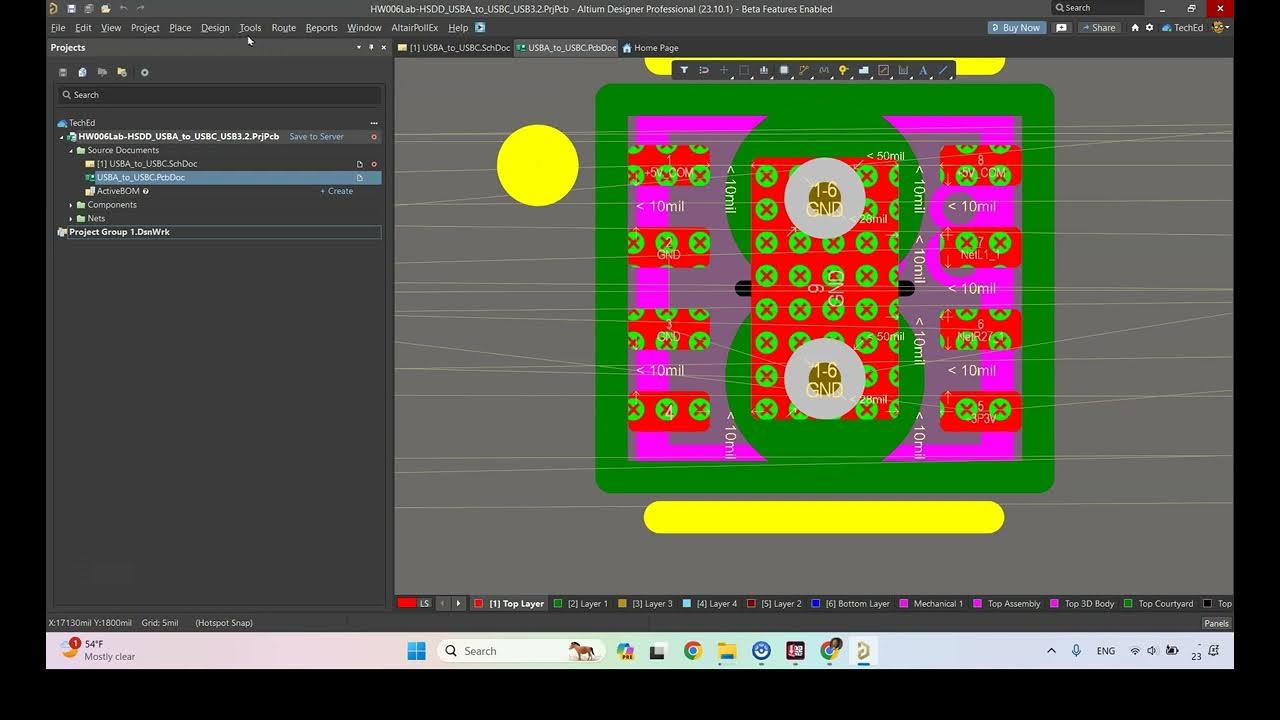 Altium Designer - How to remove green dots spacing problem - YouTube