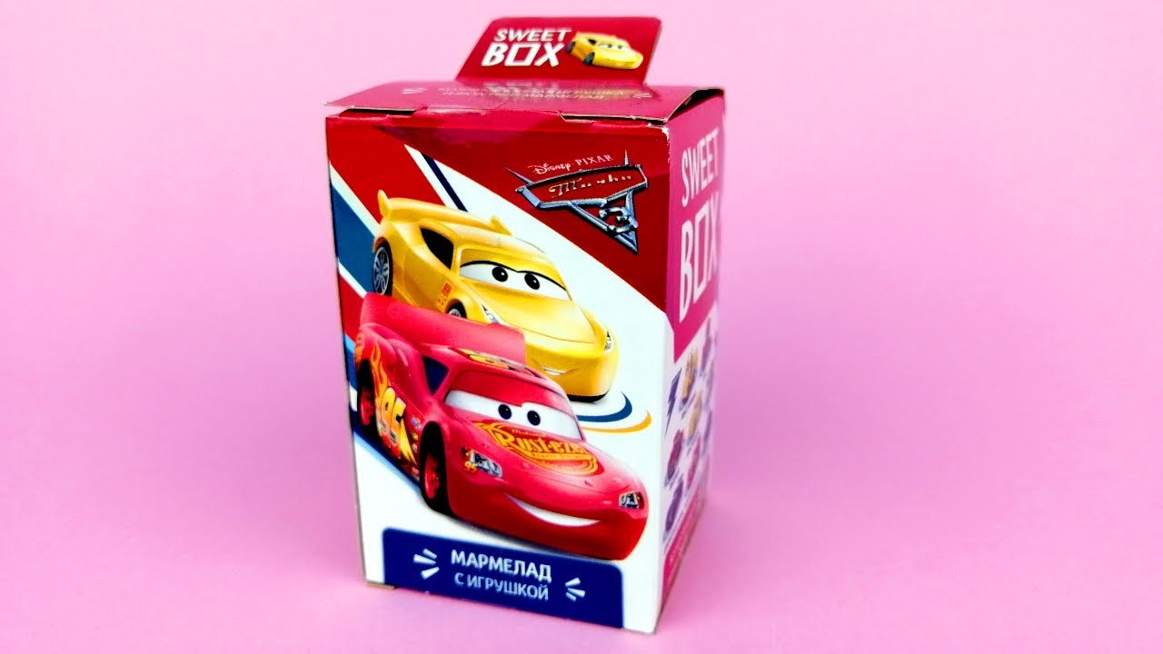 Disneys Cars Surprise Toy Blind Box Sweet Box Kinder Surprise - YouTube
