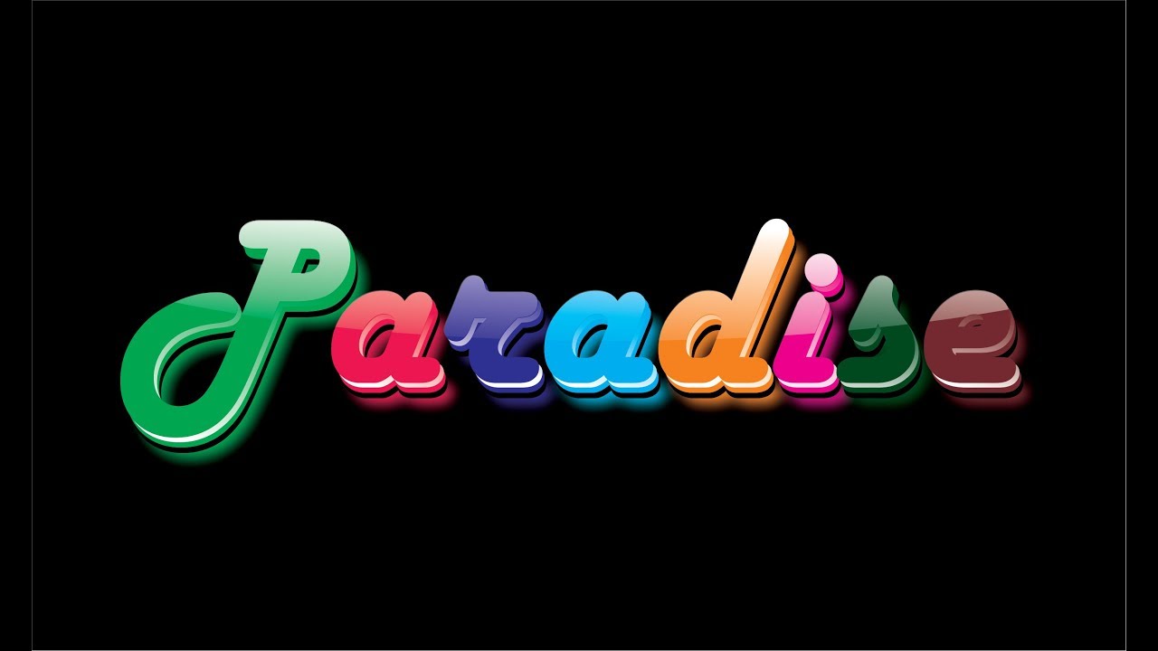 Create Rainbow Colorful Text design in Corel Draw 2019 tutorial by ...