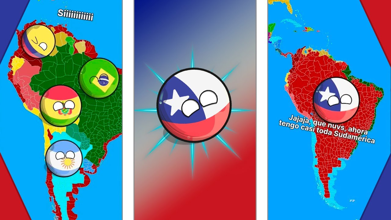 Recopilación | HUMOR de PAÍSES versión CHILE #humor #countryballs # ...