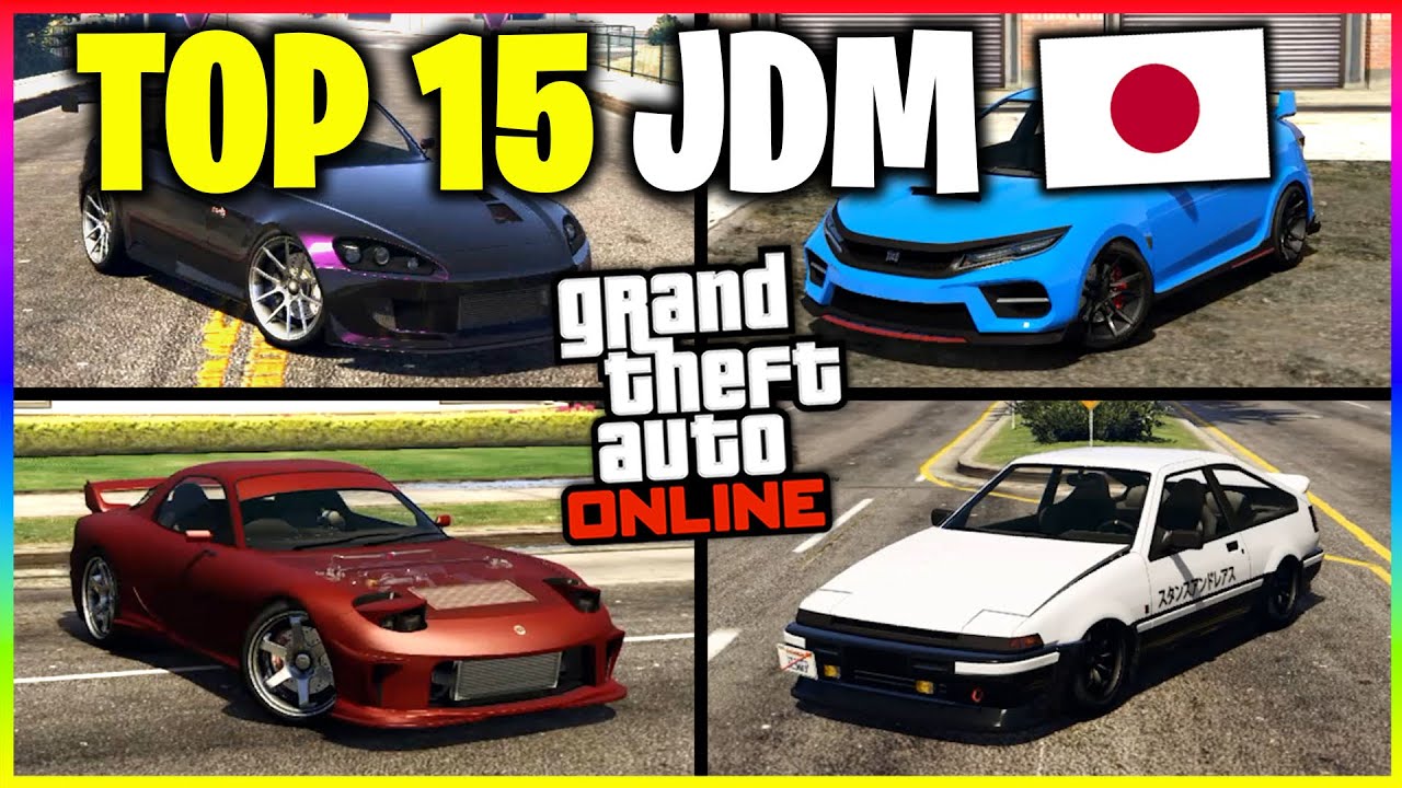 TOP 15 MEJORES COCHES JDM en GTA 5 ONLINE - YouTube
