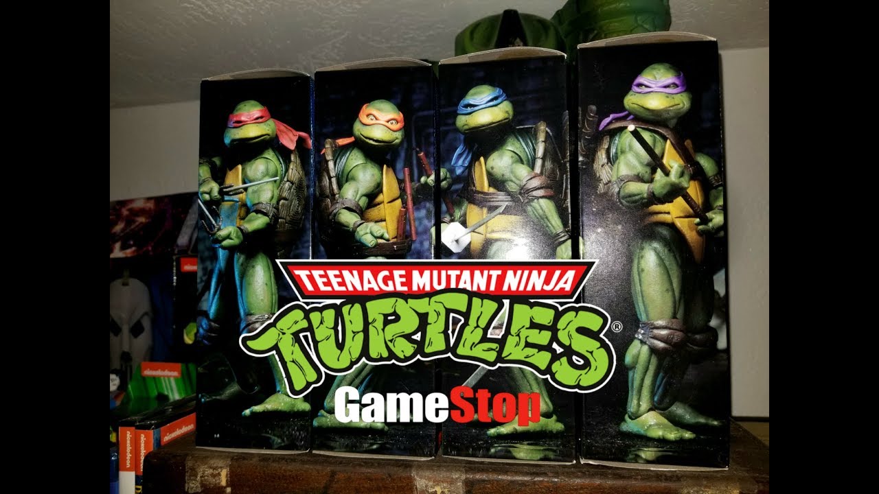 Gamestop Exclusive TMNT The Movie action figures by NECA - YouTube
