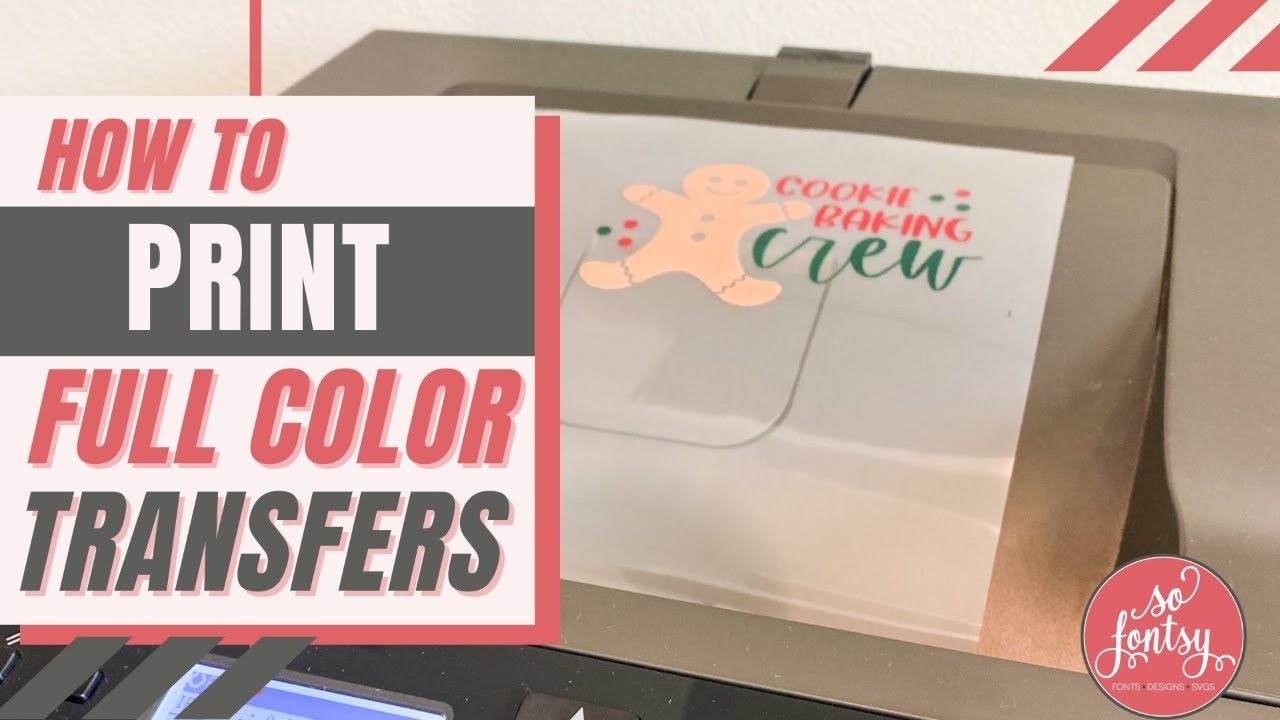 How to Print Full Color Transfers for Heat Pressing ⏰ (Timelapse with ...
