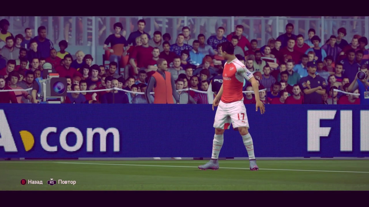 Alexis Sanchez amazing goal Fifa 16 - YouTube