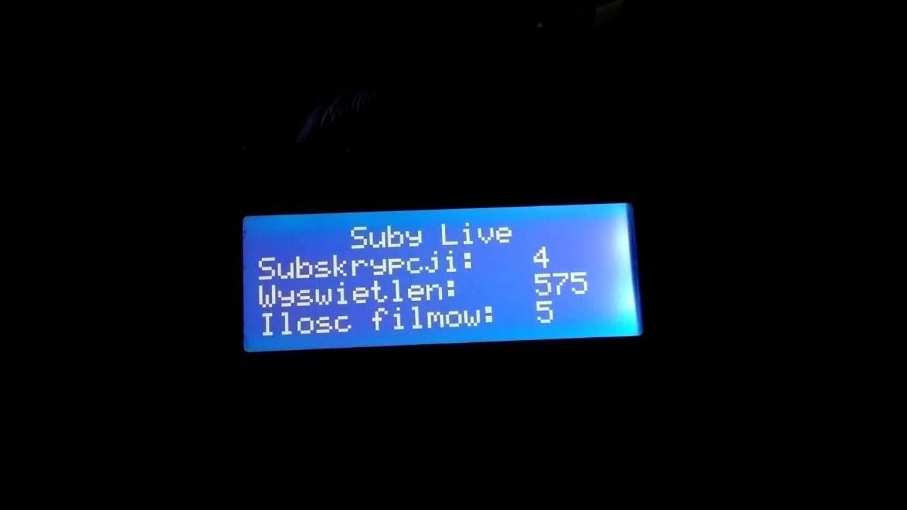 ESP8266 + LCD I2C Live Subscriber Count Display Update - YouTube