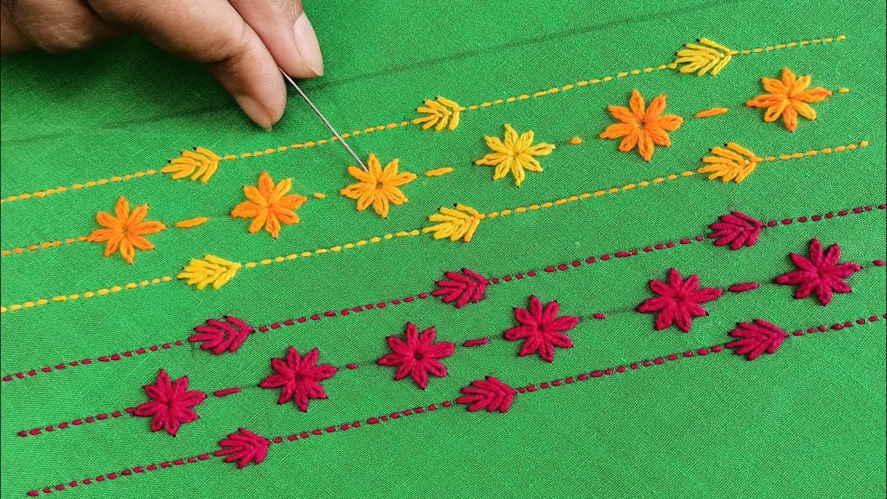 নকশী কাঁথা সেলাই ! Nokshi Katha,Hand Embroidery Traditional Bangladeshi ...
