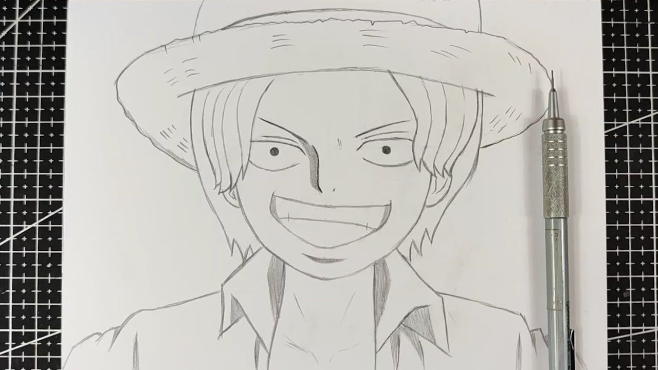 Anime drawing | how to draw Shanks kid - one piece easy step-by-step ...