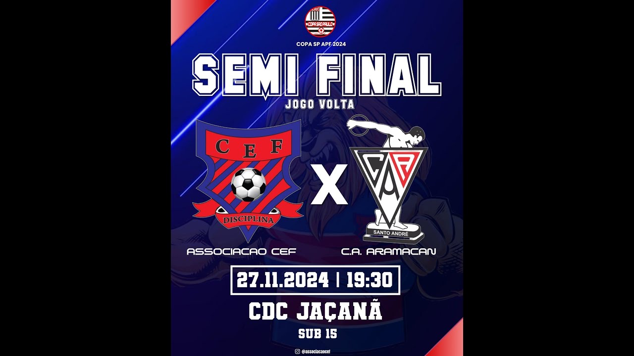 Copa SP APF 2024 - CEF X Aramaçan (Sub 15) - YouTube