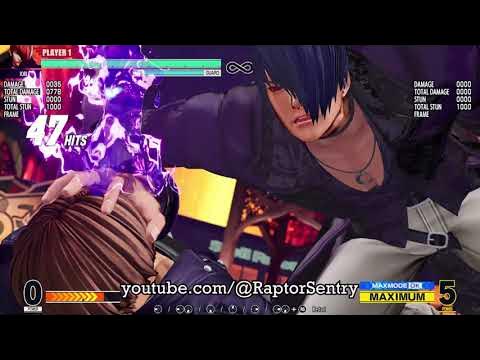 KOF XV Iori Stun TOD 100% 65 Hit Midscreen Combo (Stage Positioning Dependent) - YouTube