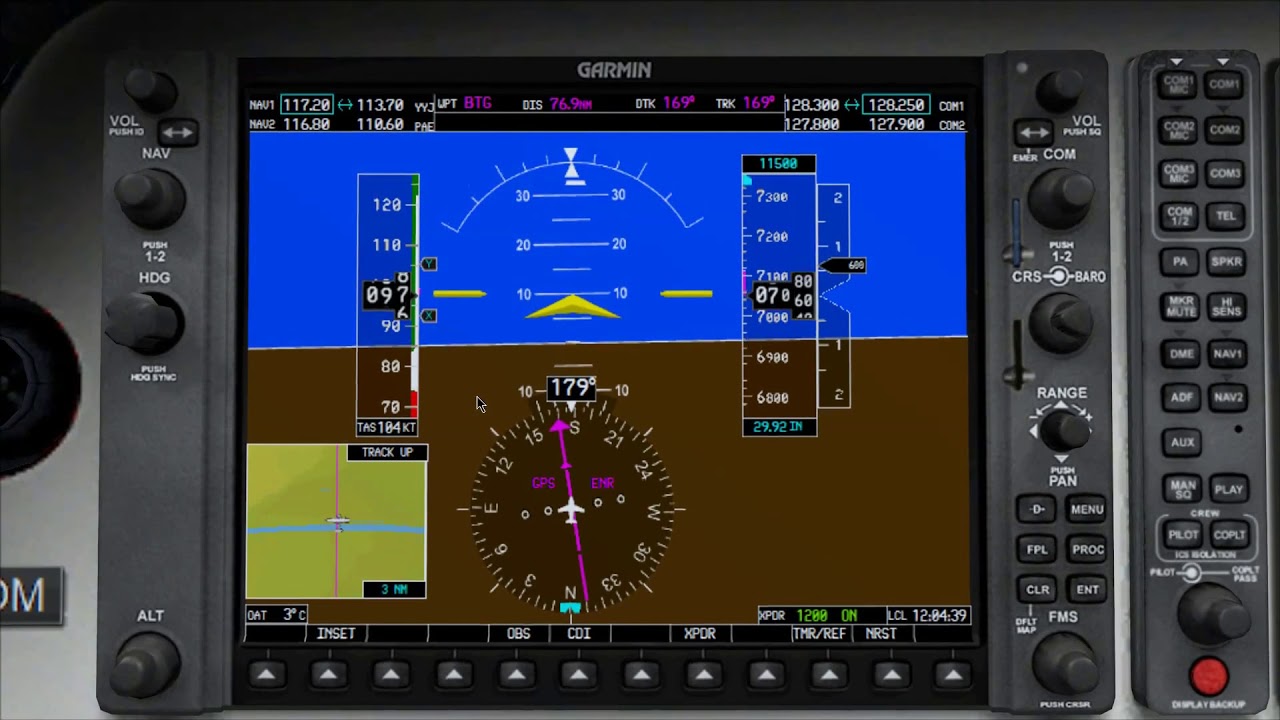 FSX 11 - Glass Cockpit Garmin G1000, część 1 - PFD, pl - YouTube