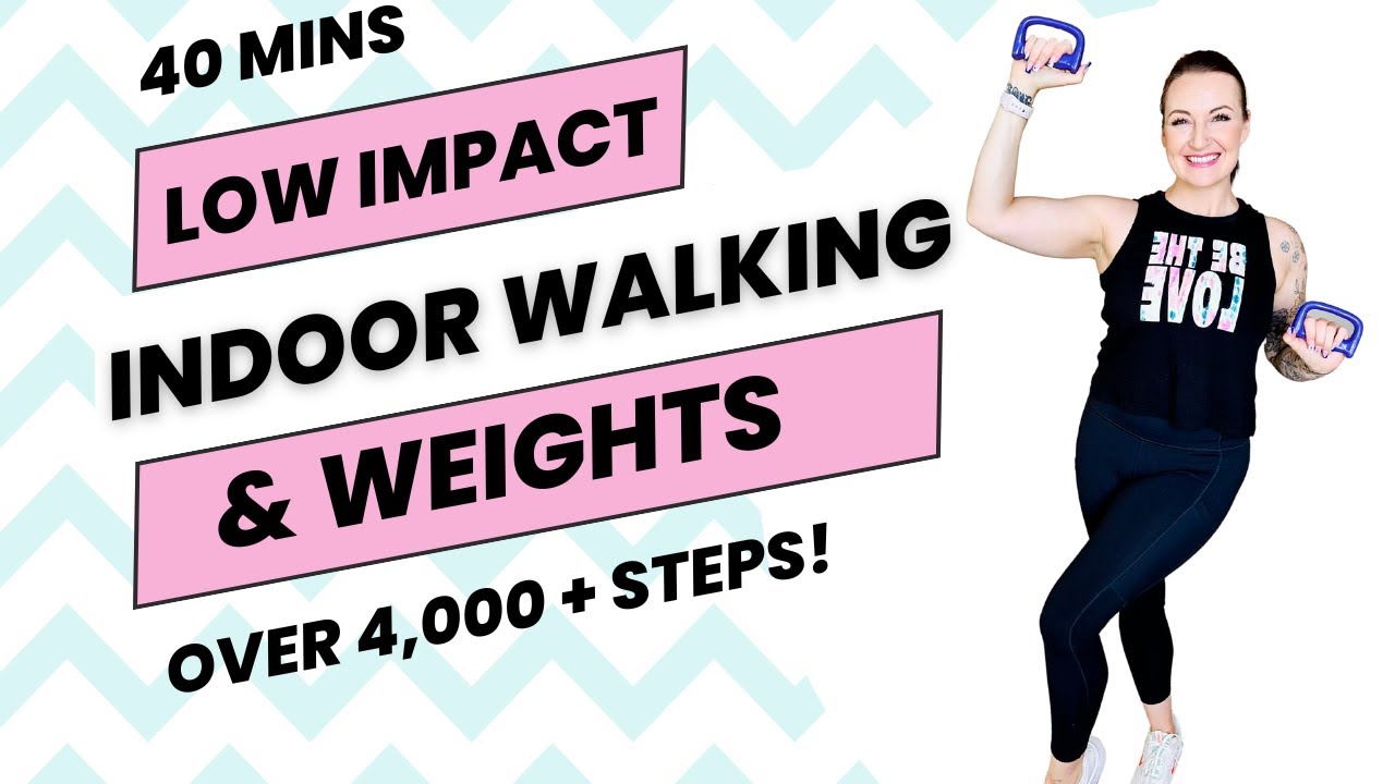 WALKING WEIGHT LOSS: 40 Min Walking Workout, Indoor Walking Workout ...