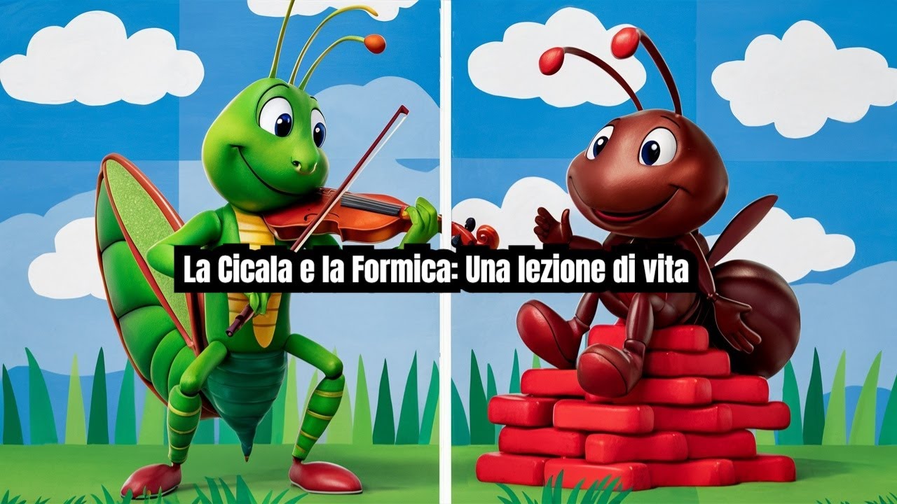 "📖 La Cicala e la Formica – Favola per Bambini con una Lezione di Vita ...
