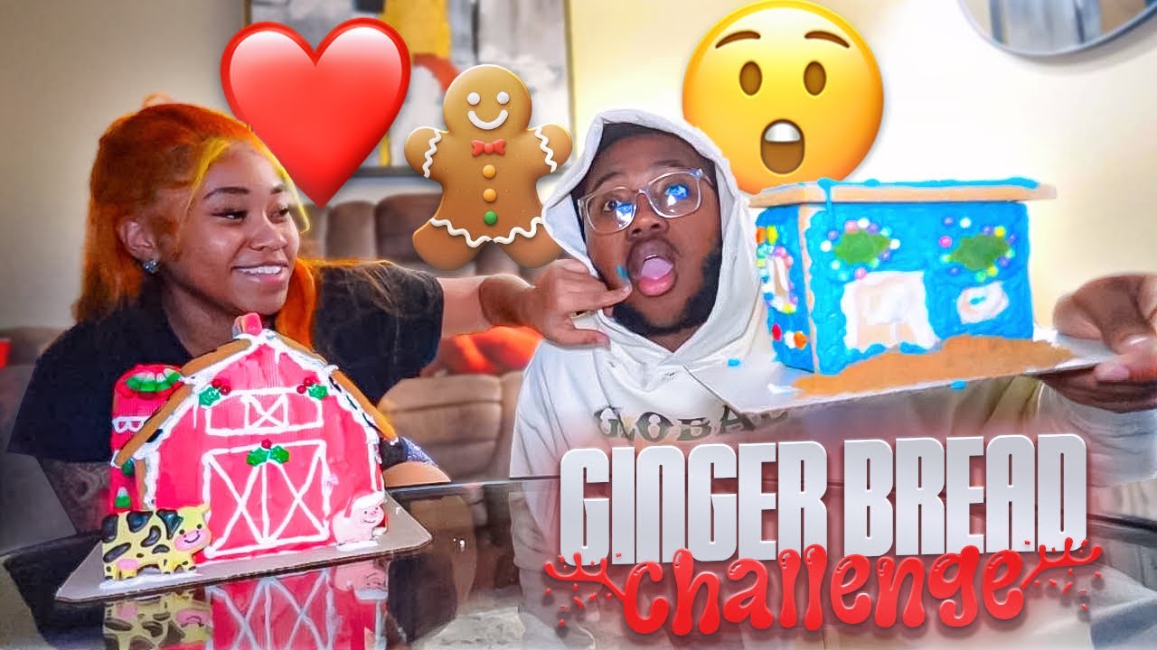 COUPLES GINGER BREAD CHALLENGE | WHO DO YOU THINK WON? | ( EXTREMELY ...