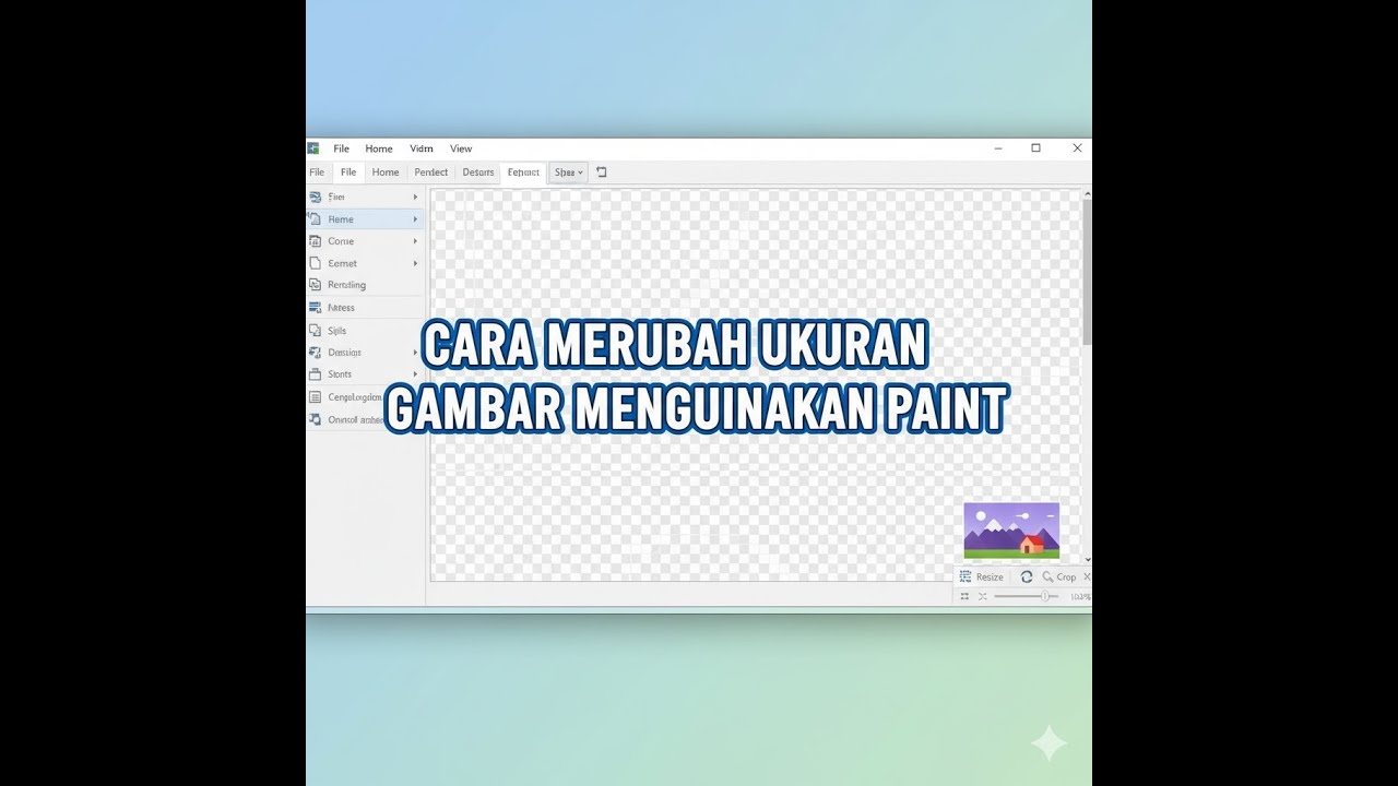 CARA MERUBAH UKURAN GAMBAR - YouTube