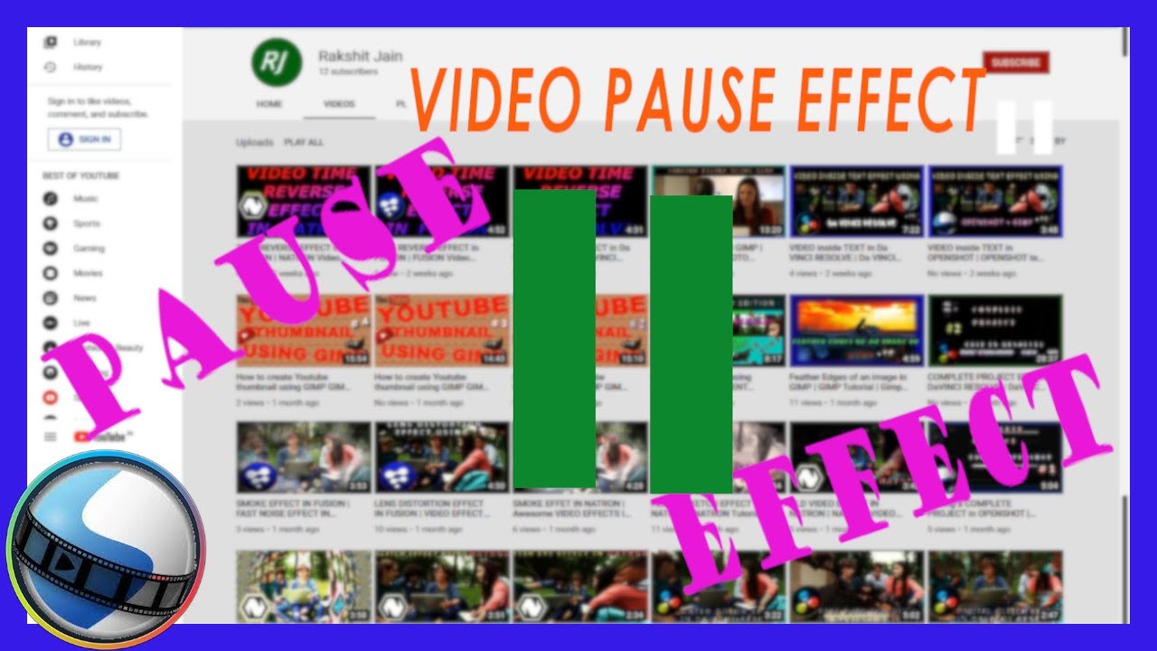 VIDEO PAUSE EFFECT IN OPENSHOT | OPENSHOT VIDEO EFFECTS | OPENSHOT FREE ...
