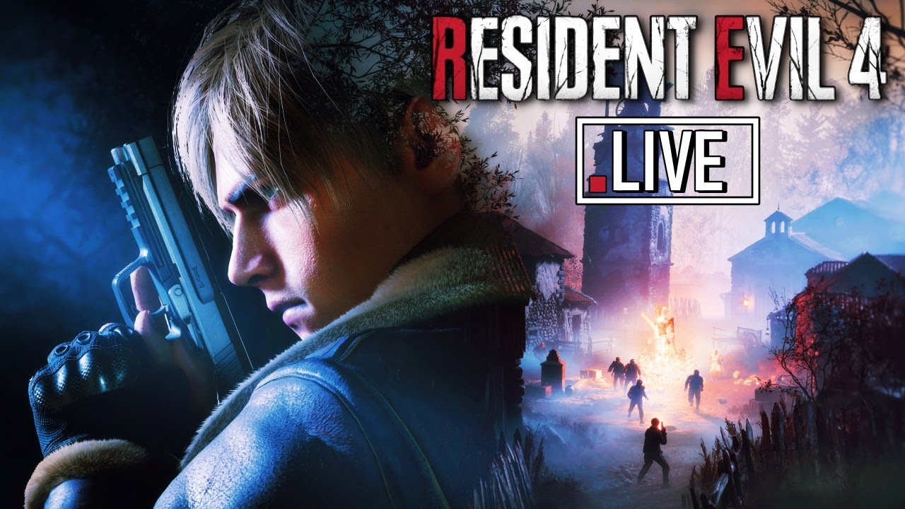 Resident Evil 4 Remake K9 LIVE Part 2 - village church 🛑 😨 - YouTube