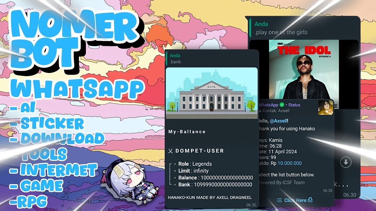 Nomer Bot WhatsApp Sticker | Buttonlistt | 15+ Listt Menu | 600 ...