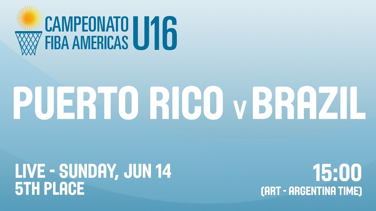 Puerto Rico v Brazil - 5th Place - 2015 FIBA Americas U16 Championship ...