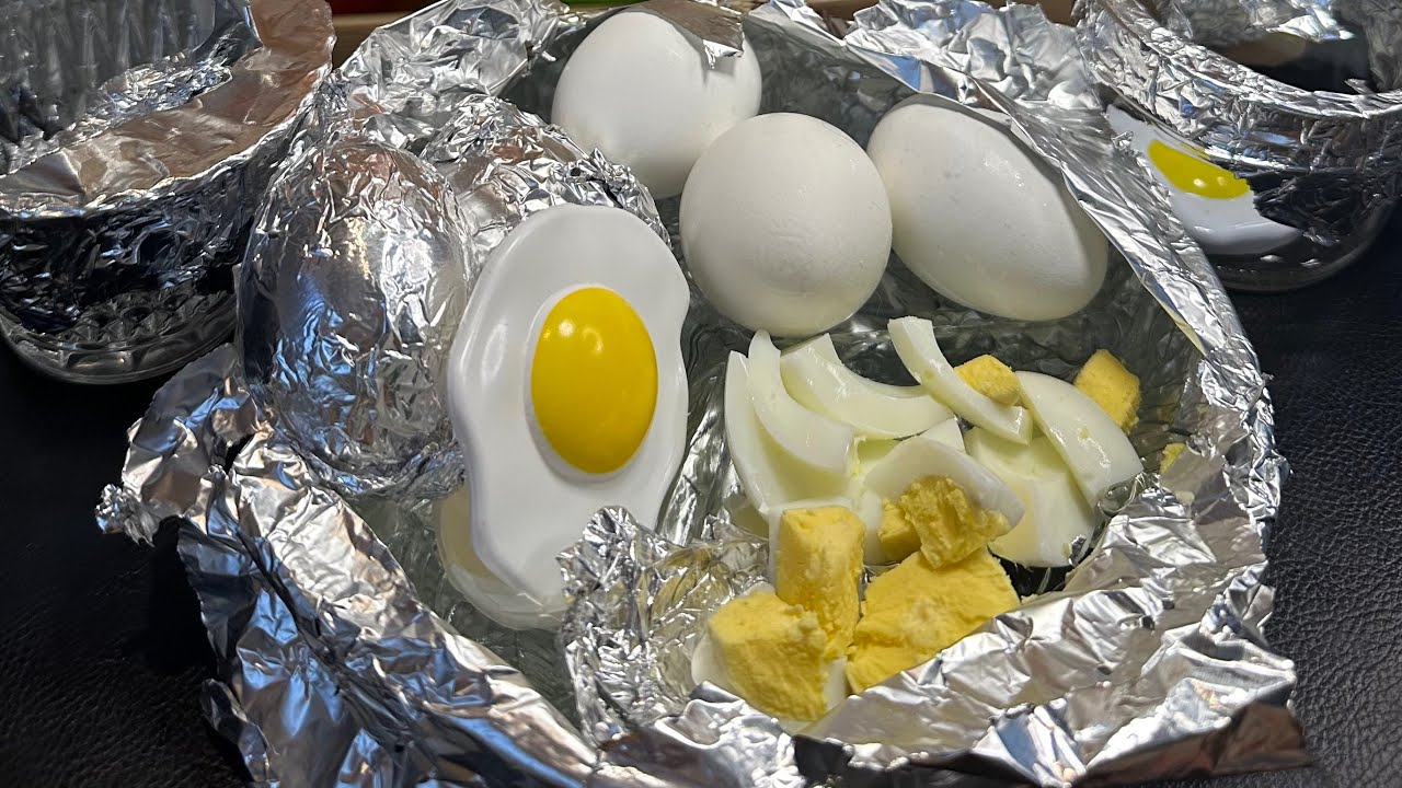 ODD-ASMR,DIY CREATIVE ALUMINUM FOIL WRAPPING EGGS|CRACKING & PEELING ...